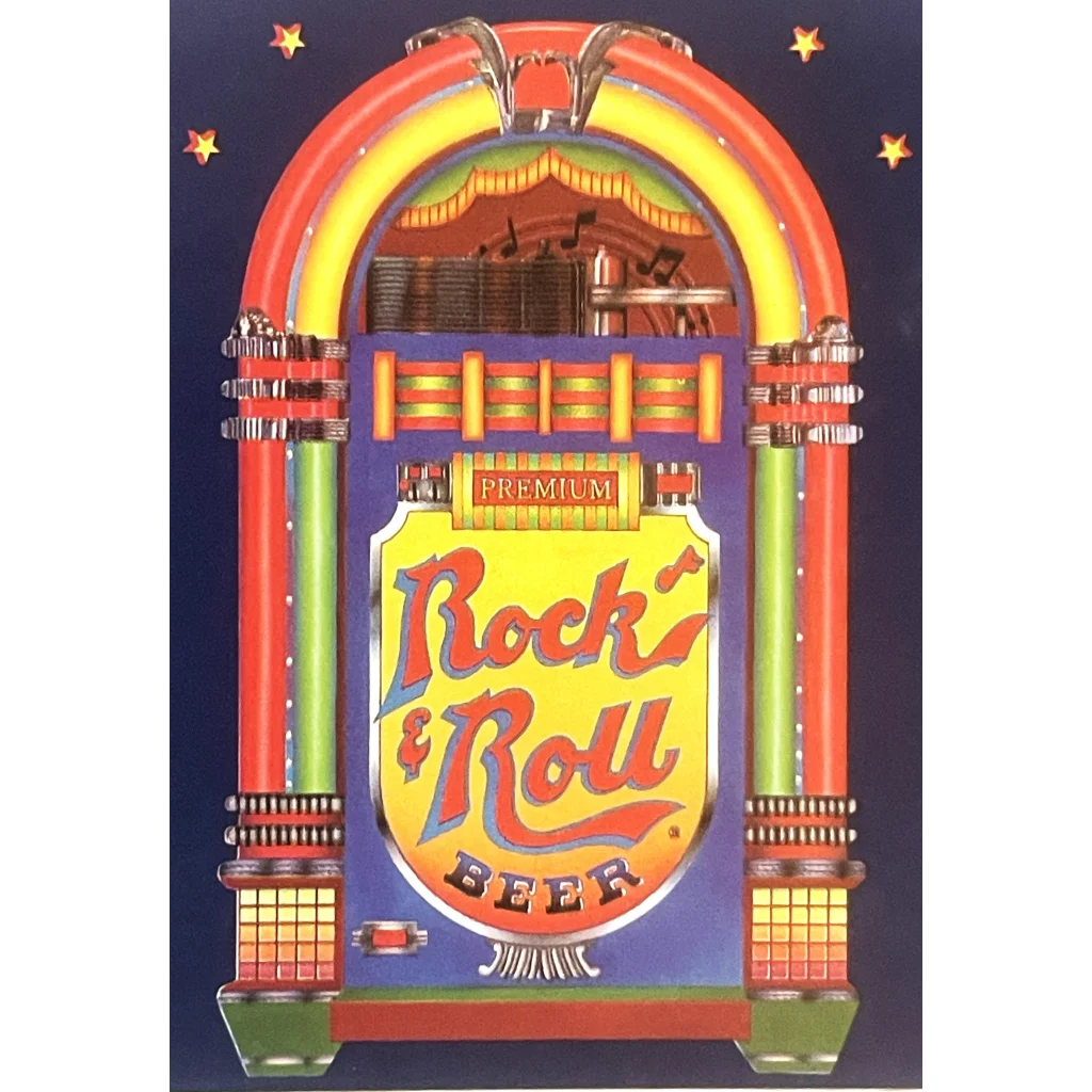 Rock Roll Beer Co Vintage 1980s Beer Label St Louis MO Jukebox rock-roll-beer-co-vintage-1980s-beer-label-st-louis-mo-jukebox