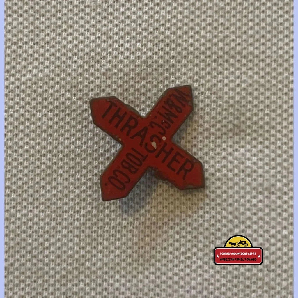 Rare 1870s Thrasher Tin Tobacco Tag Discovered – Vintage and Antique Gifts