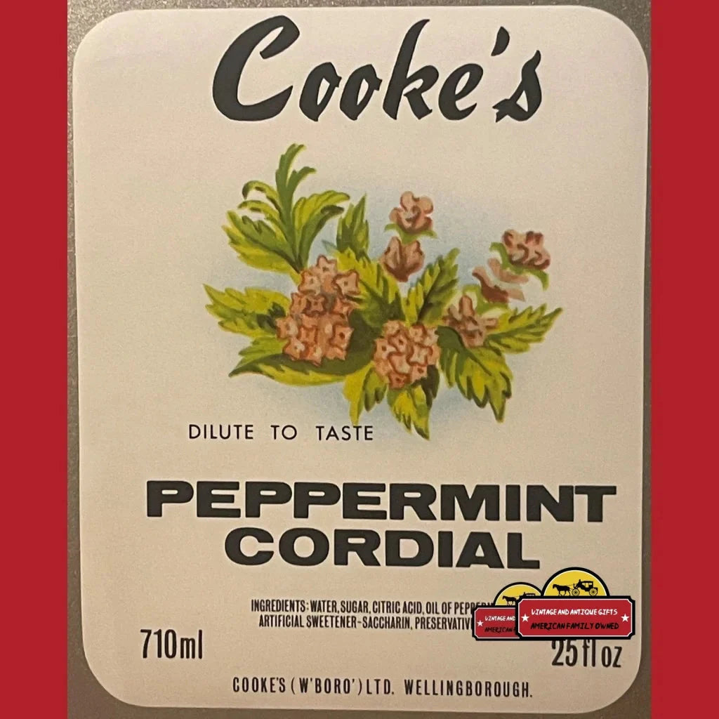 Rare 1940s Antique Vintage Cookes Peppermint Label – Vintage and ...