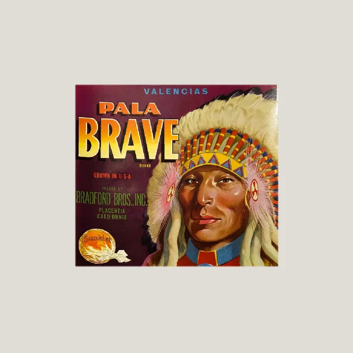 Vintage Sunkist Label: Pala Brave 1940s Rarity – Vintage and Antique Gifts