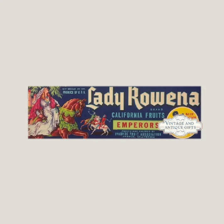 Rare Lady Rowena Antique Vintage Crate Label Find – Vintage and Antique ...