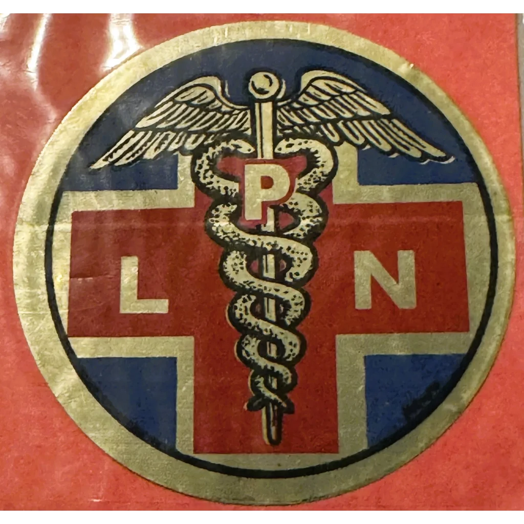 Rare 1960s Licensed Practical Nurse Emblem Sticker – Vintage and ...