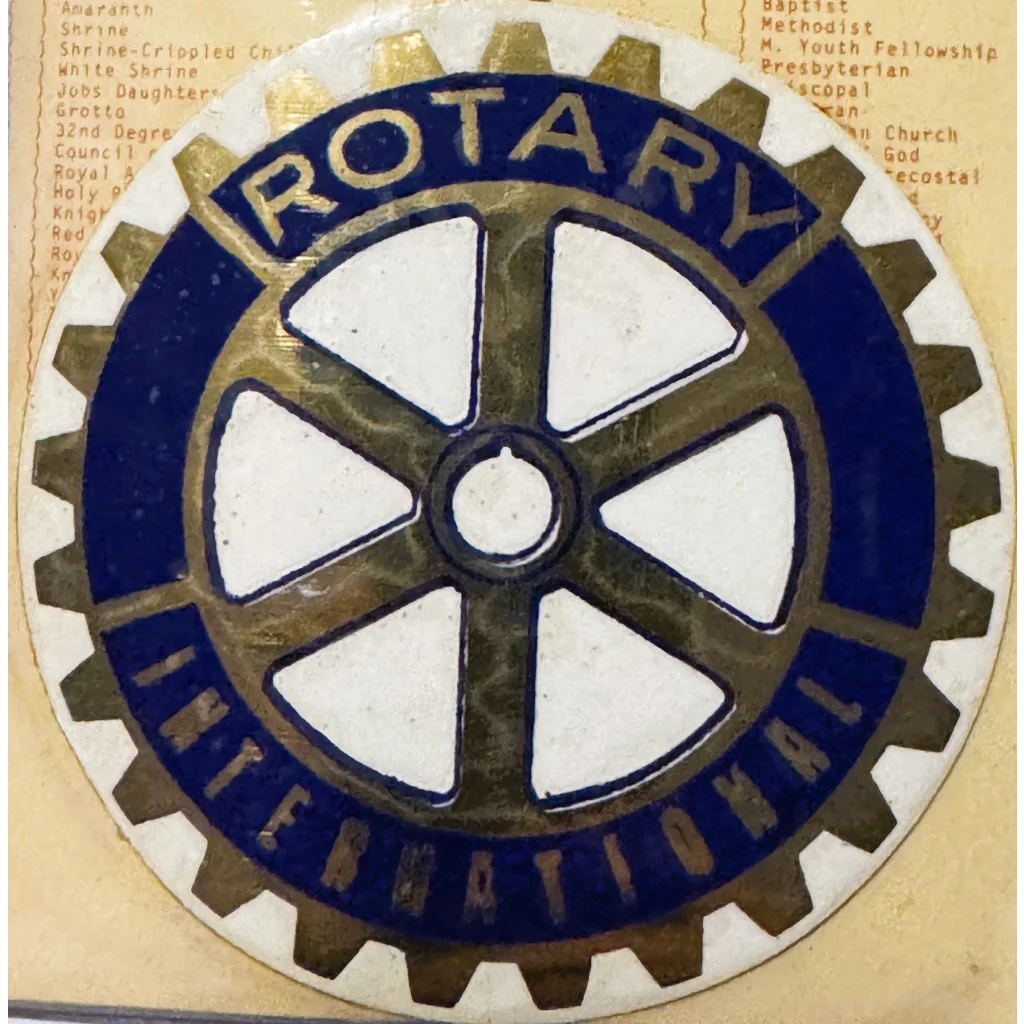 Rare 1960s Rotary International Embla Crest Found – Vintage and Antique ...