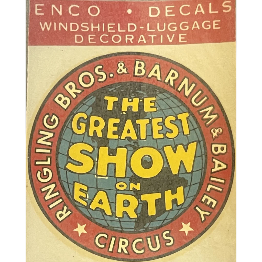 Vintage 1950s Ringling Bros Circus Decal Magic – Vintage and Antique Gifts