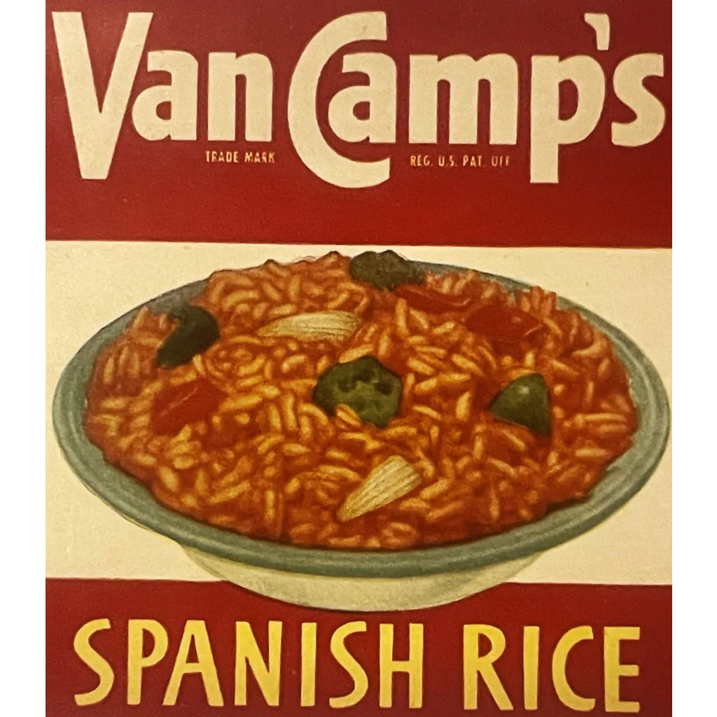 Vintage Van Camp's Spanish Rice Label: Civil War Relic – Vintage and ...